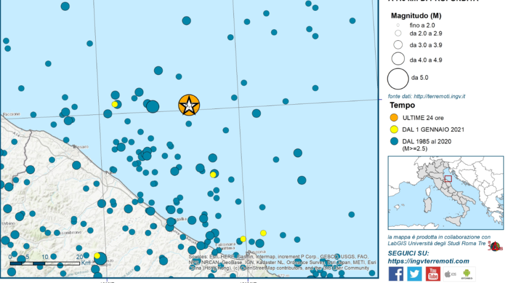 Un terremoto di magnitudo 5.7 nelle Marche. Scuole chiuse e circolazione ferroviaria sospesa - L ...