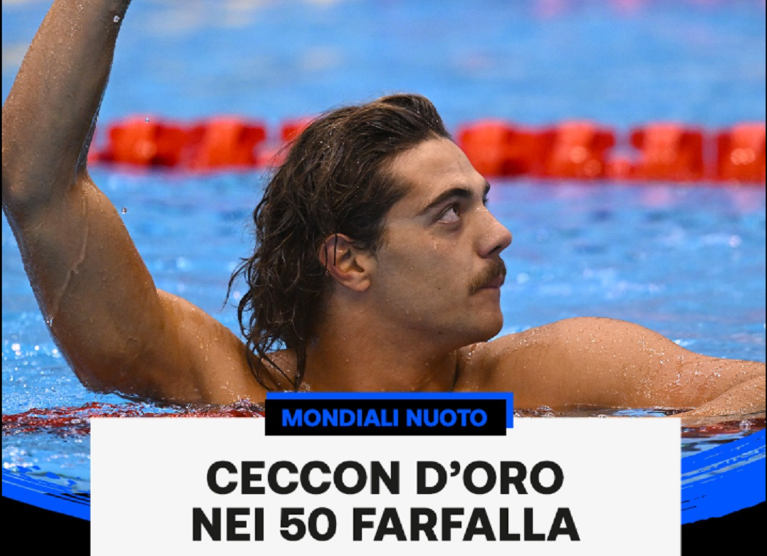 Ceccon eccezionale: oro ai Mondiali e record italiano nei 50 farfalla ...