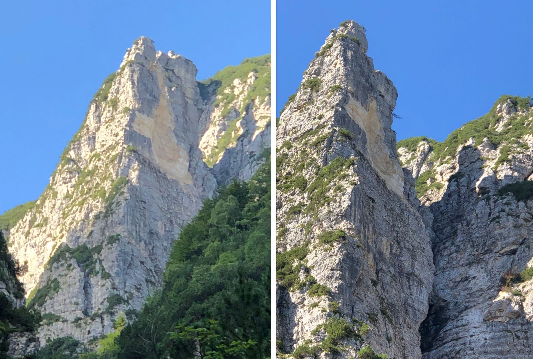 Altro crollo tra le rocce simbolo delle Piccole Dolomiti. Si sgretola ...