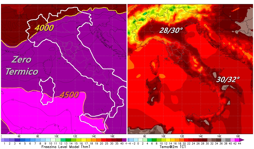 Previsioni meteo 4-6/06, temperature in sensibile rialzo con "punte" di 30 gradi - L'Eco Vicentino