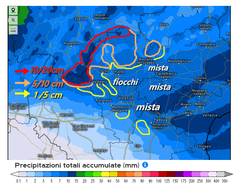 Neve in arrivo a basso quota: le previsioni dettagliate per fasce ...